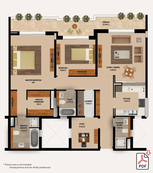 Unit Layouts - Lamar Bausher